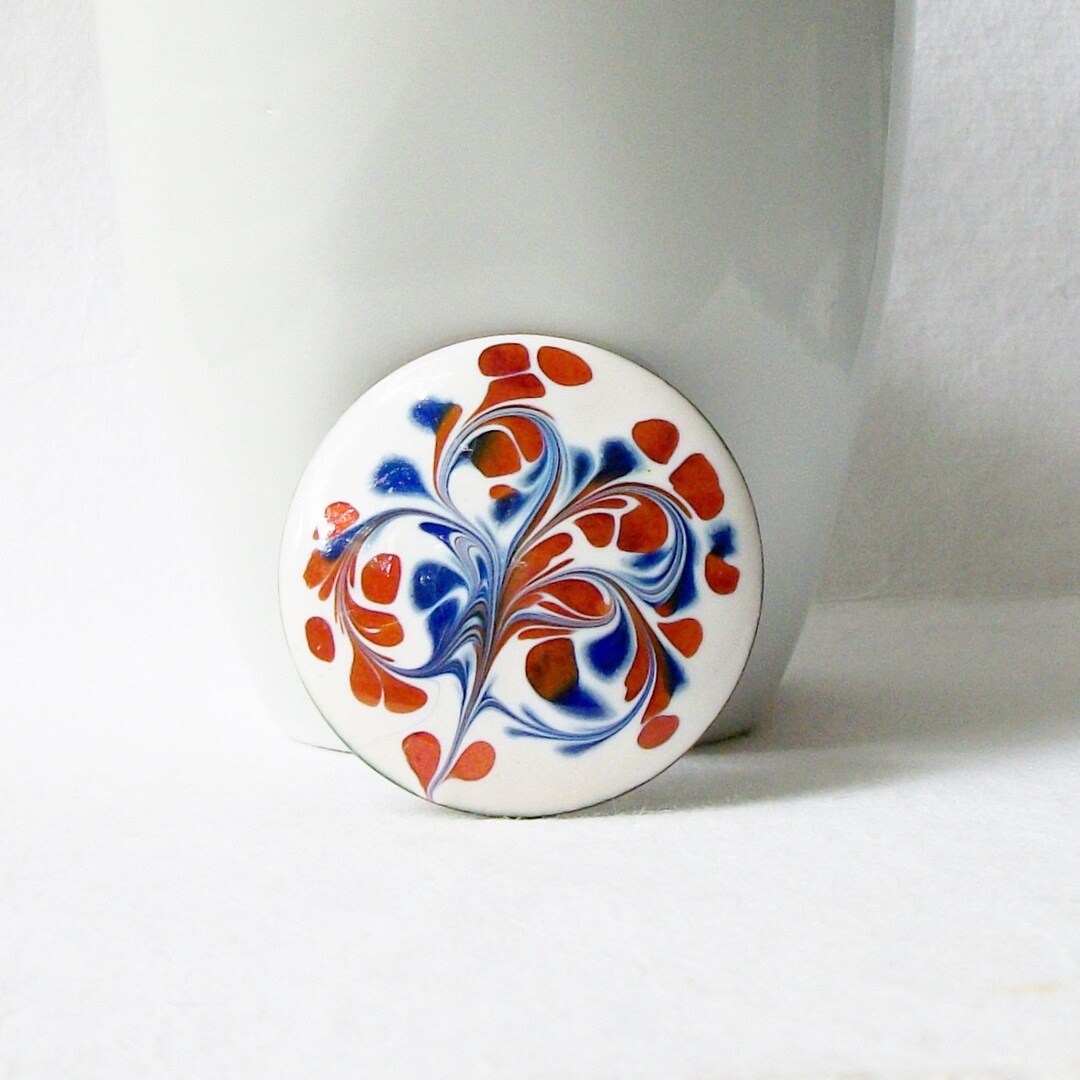Vintage Enamel Brooch by INGA Carlson - Etsy