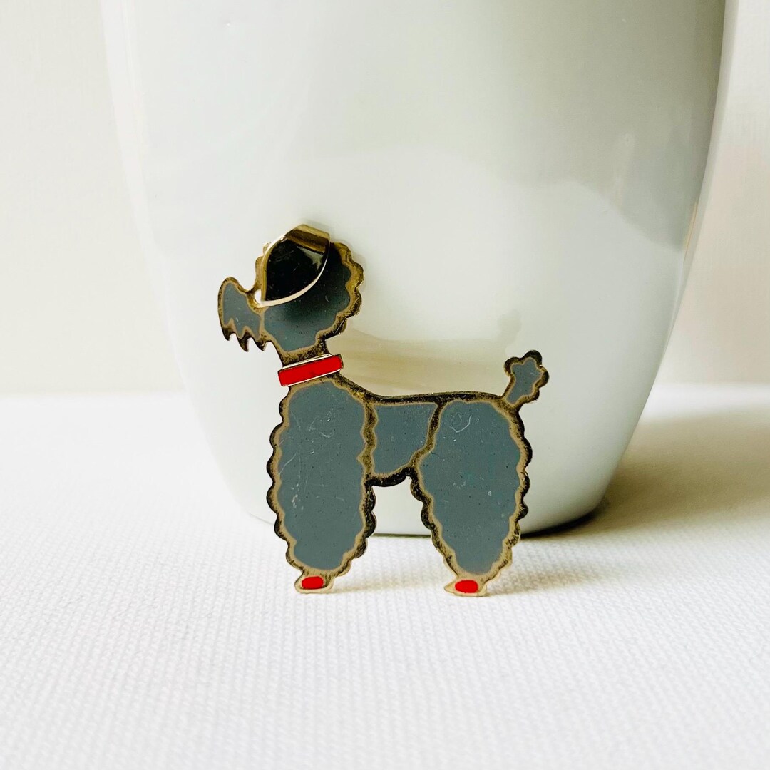 Vintage Poodle Brooch - Etsy