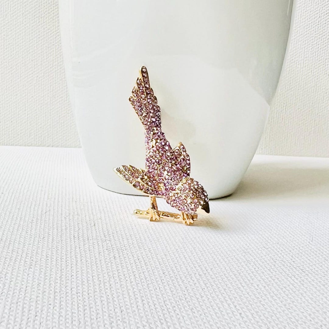 Ciner Vintage Bird Brooch - Etsy