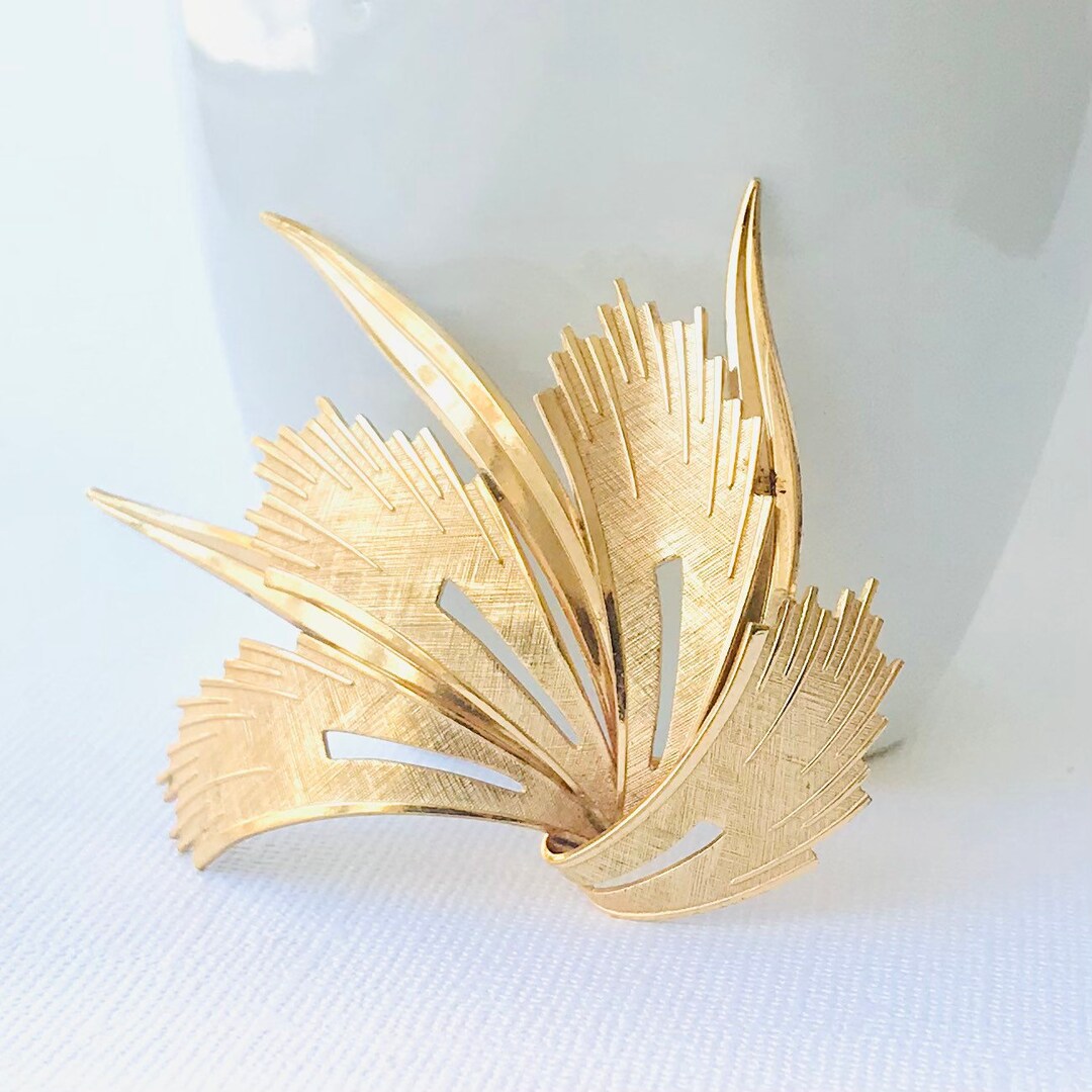 Vintage Gold German Brooch 18kt Rgp - Etsy