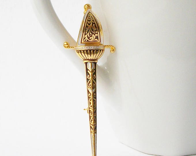 Vintage Sword Brooch - Etsy
