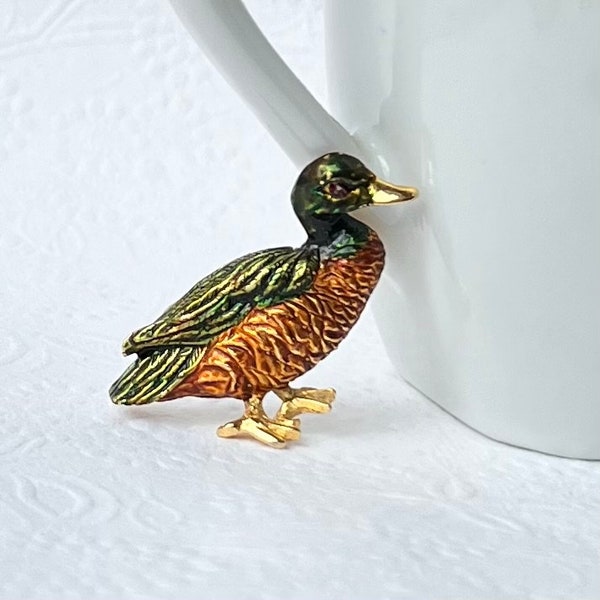 Duck Brooch - Etsy