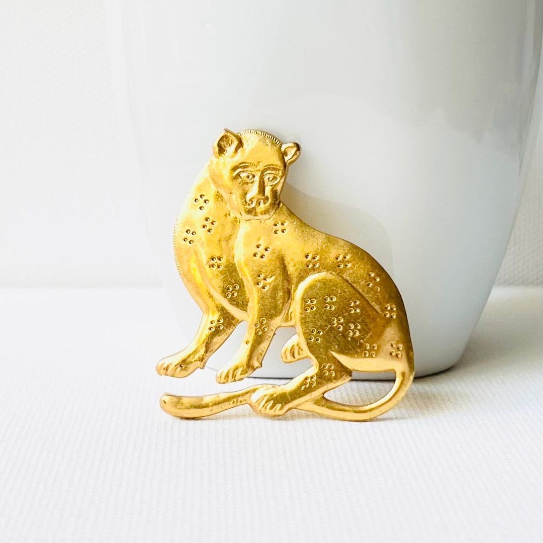Vintage Leopard Brooch, MMA, Vintage Pin - Etsy