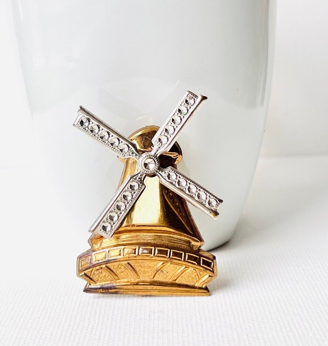 Vintage Windmill Pin - Etsy