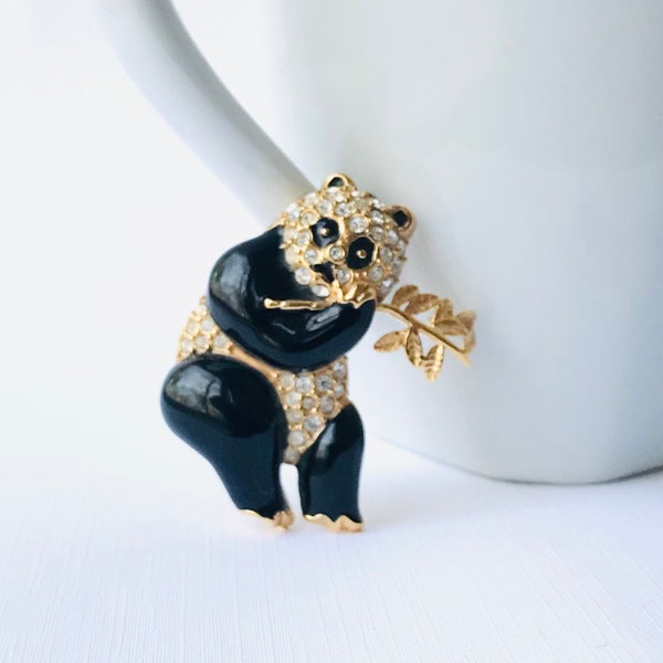 Panda Brooch - Etsy