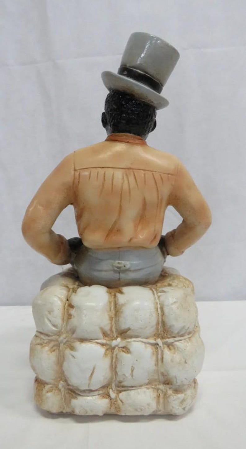 Vintage Americana Colonial Art Statue 1940s Dandy Caricature Seated on ...