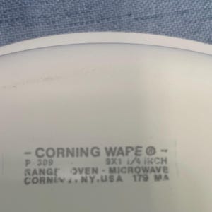 Corning Ware Blue Cornflower Pie Plate Dish P309 9” White With Blue ...