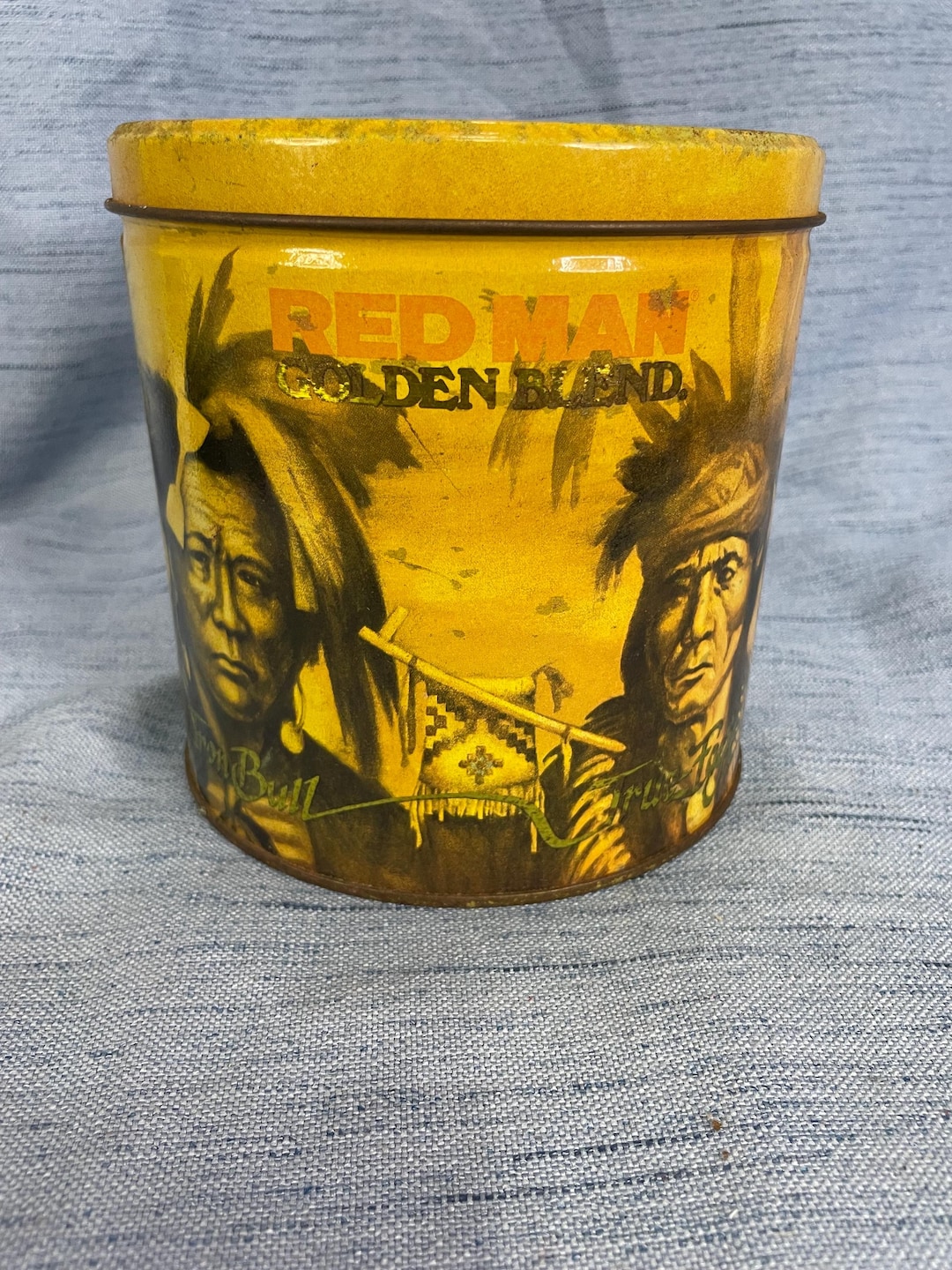 Vintage Limited Edition 1988 Red Man Tobacco Golden Blend Native ...