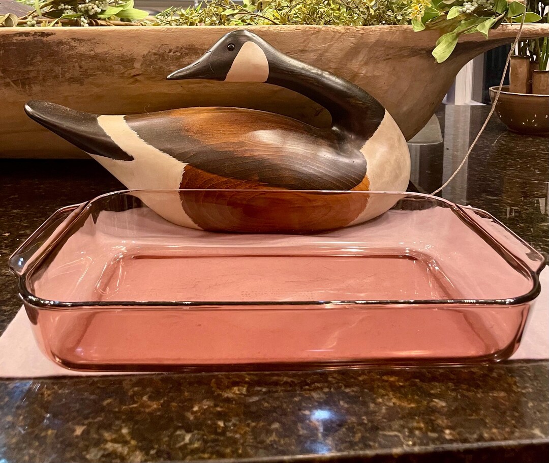 Pyrex Vintage Baking Casserole Dish 13x9 Amethyst Purple Cranberry ...