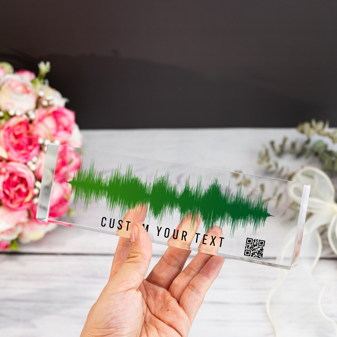 Soundwave Art QR Code, Soundwave Personalized Song Plaque, Custom ...