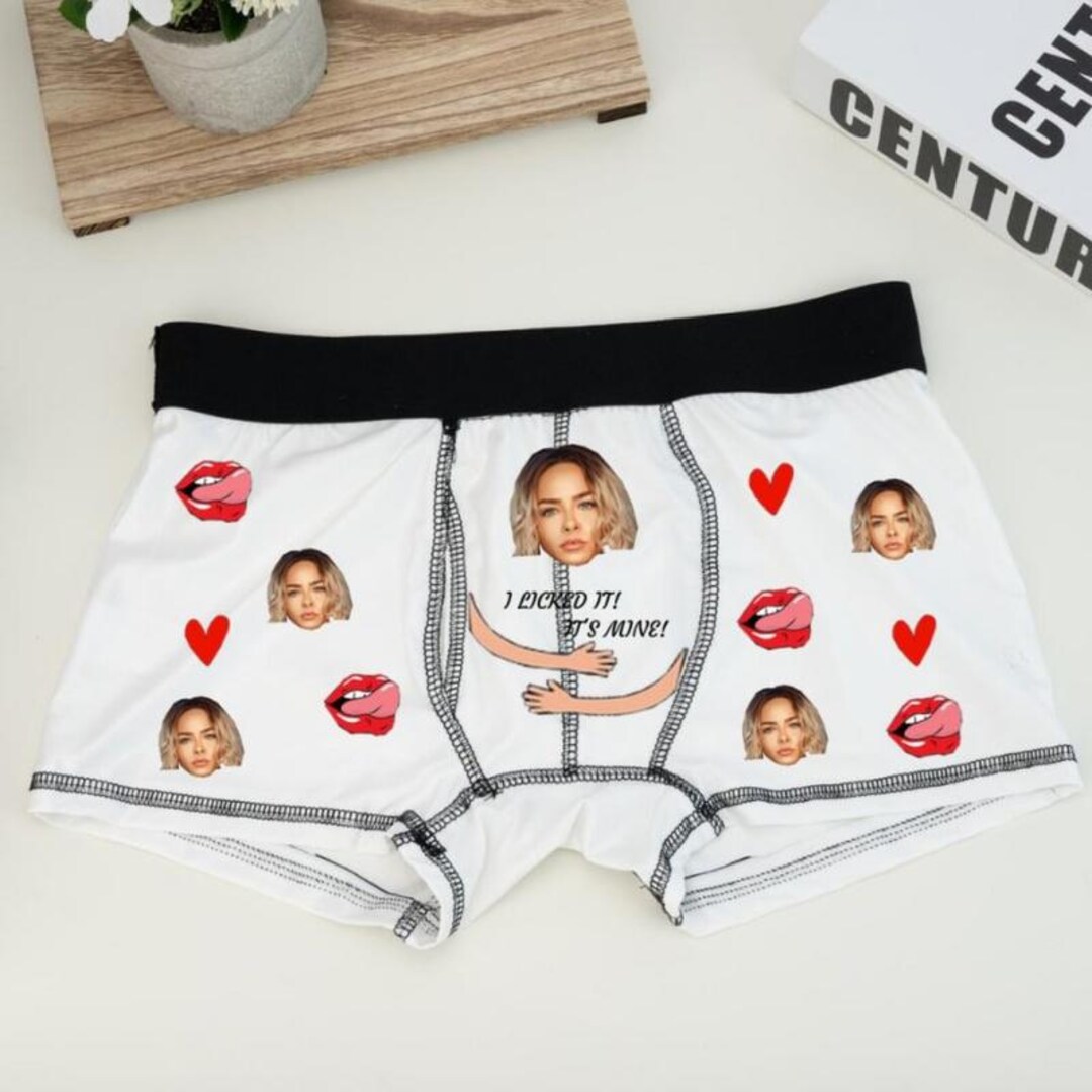 Custom Photo Boxers for Him, Personalized Face Underwear With Picture ...