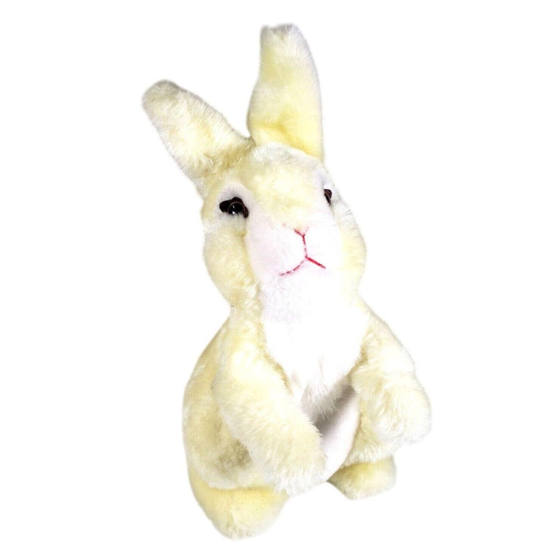 CUDDLE WIT Plush Bunny Easter Rabbit Stuffed Toy Yellow Brown Eyes ...