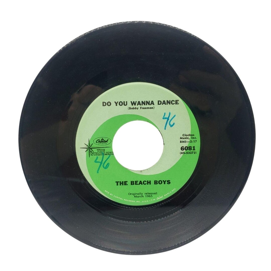 Beach Boys 45 RPM Vinyl Record Help Me Rhonda/ Do You Wanna Dance ...