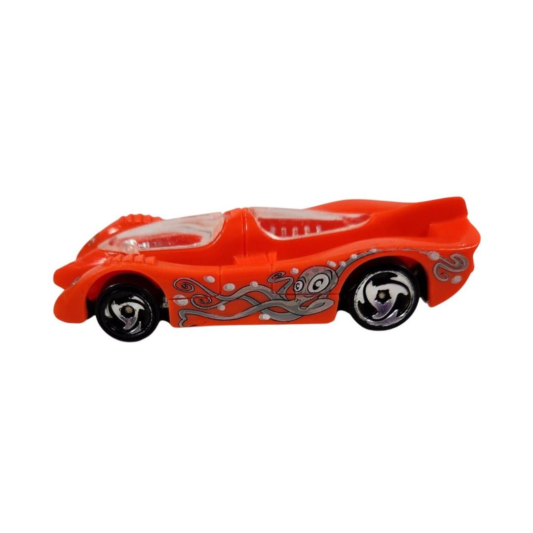 Hot Wheels Power Pistons Die-cast Car Clear Cockpit Neon Orange 1994 ...