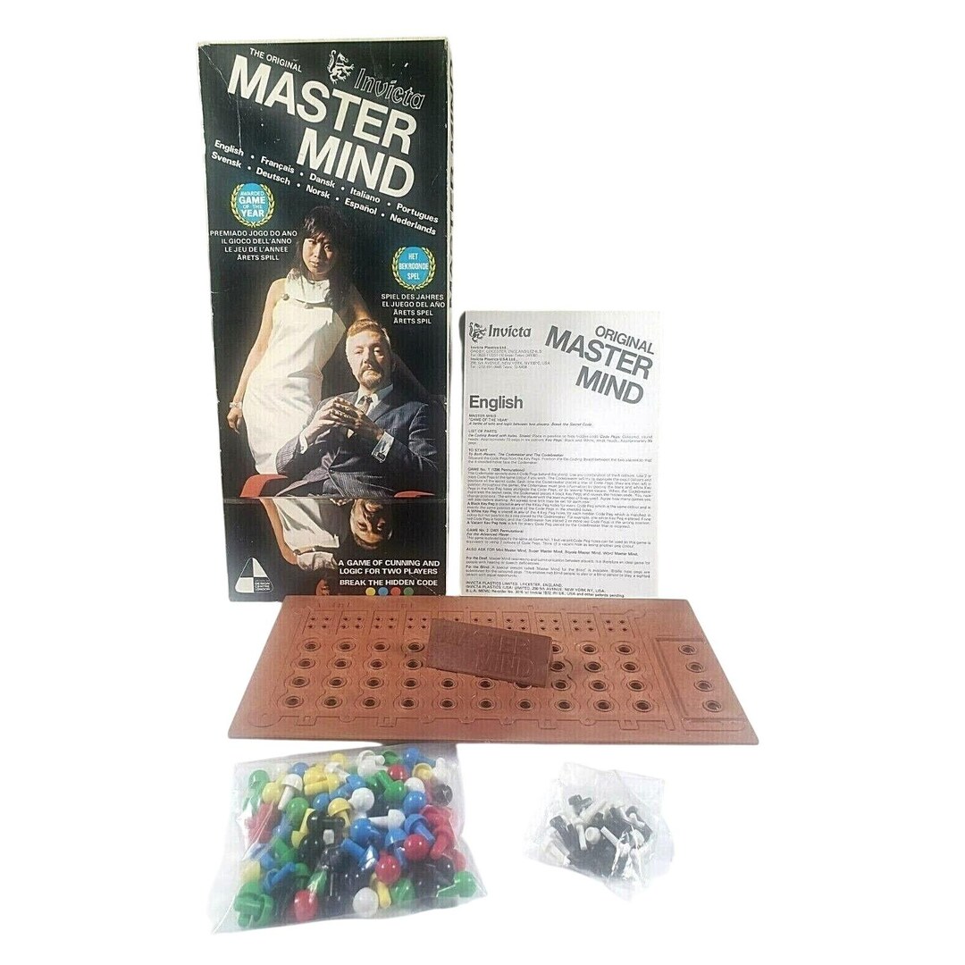 Invicta SUPER MASTER MIND Board Game Complete Vintage 1975 - Etsy