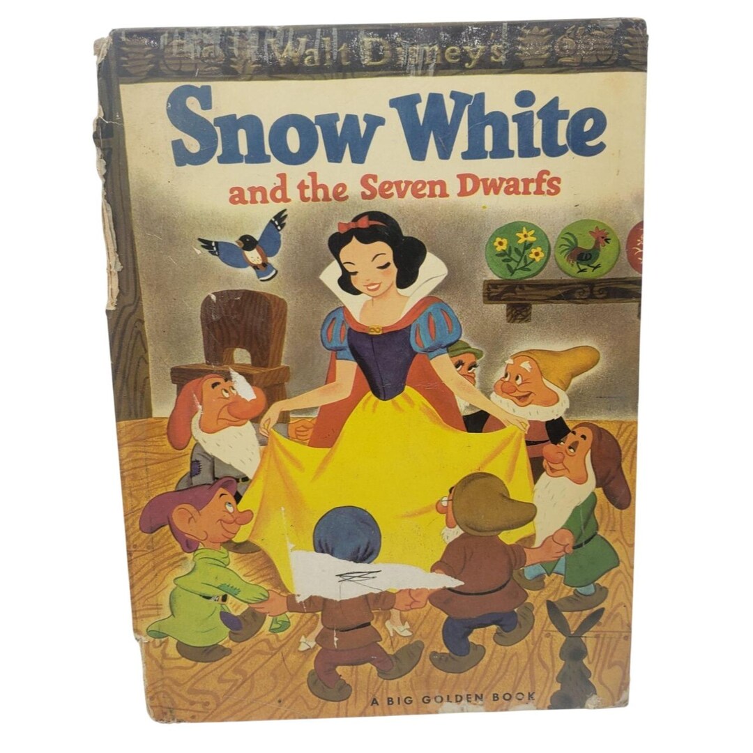 Walt Disneys Snow White and Seven Dwarfs 1952 Big Golden Book Hardcover ...