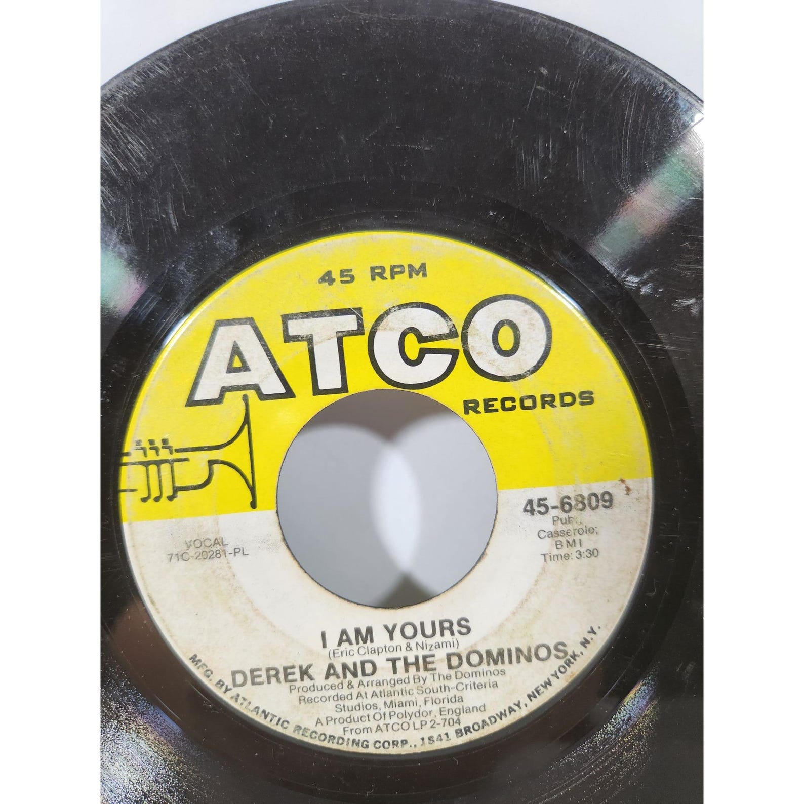 Derek and the Dominos Layla / I Am Yours 45 RPM Vinyl Record Vintage - Etsy