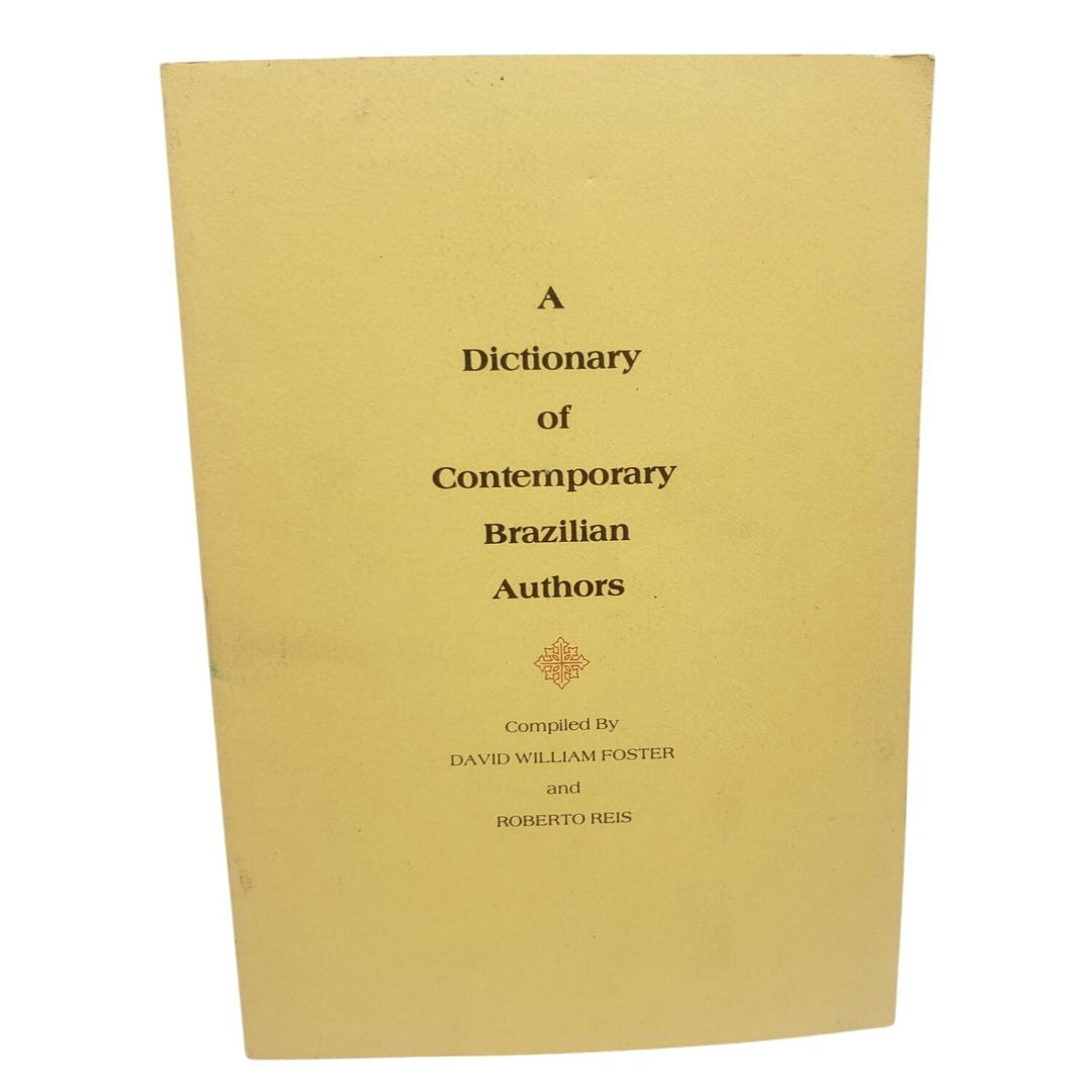 Dictionary of Contemporary Brazilian Authors Foster and Reis Vintage - Etsy