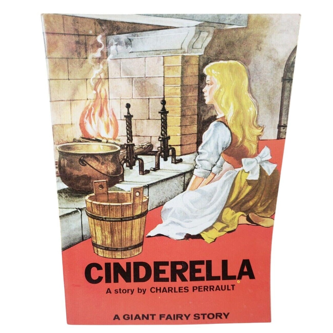 CINDERELLA Giant Fairy Story Book Vintage 1980s Ephemera - Etsy