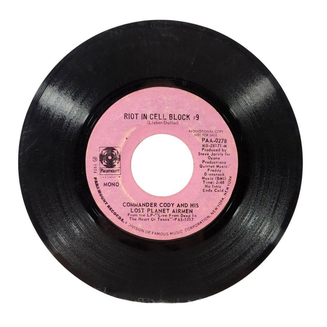 Commander Cody and His Lost Planet Airmen 45 RPM Record Riot in Cell ...
