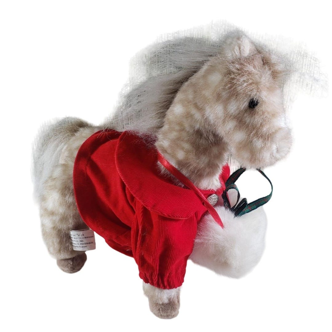 Muffy Vanderbear Oatsie Pony Plush Horse North American Bear Co Red ...