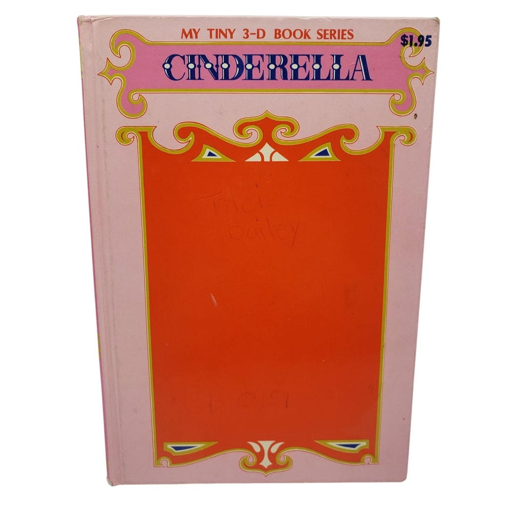 My Tiny 3-D Book Series Cinderella Hardcover Book Vintage - Etsy