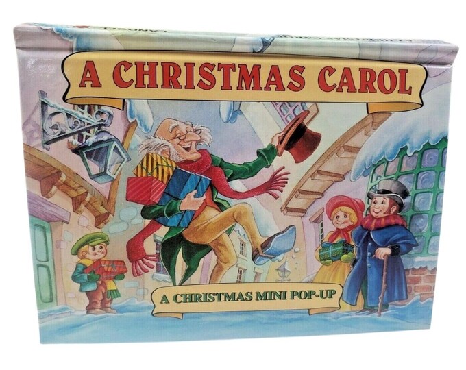 A Christmas Carol Mini Pop-up Book Ephemera Vintage 1990s - Etsy