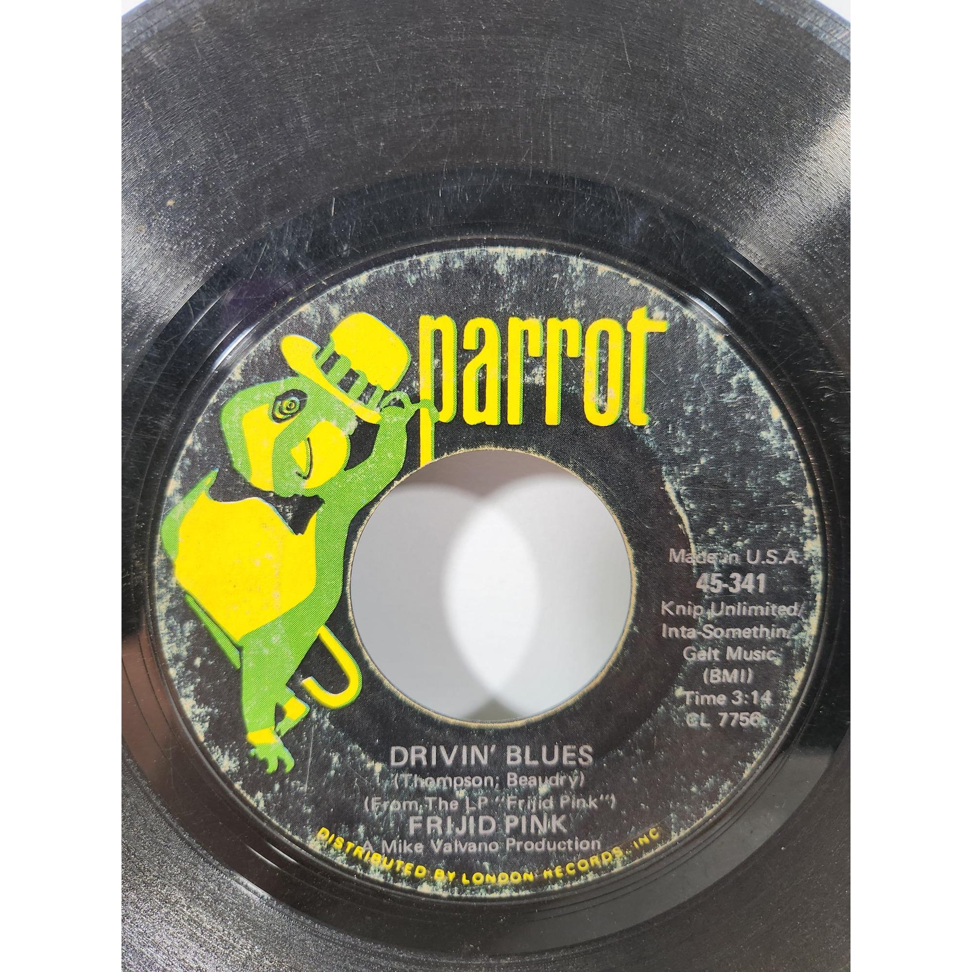 Frijid Pink House of the Rising Sun and Drivin Blues 45 RPM Record - Etsy