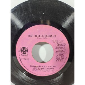 Commander Cody and His Lost Planet Airmen 45 RPM Record Riot in Cell ...