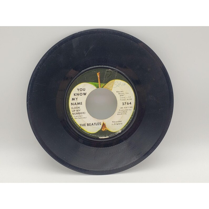 The Beatles 45 RPM Record Let It Be / You Know My Name Vintage - Etsy
