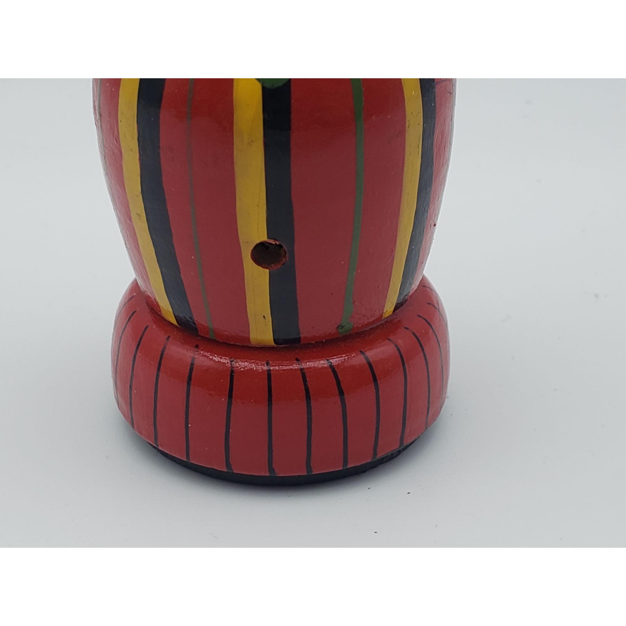 Wooden Russian Matryoshka Doll Hand Painted Single Figure Vintage 4 ...