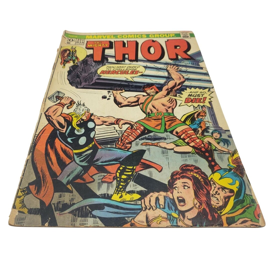 Marvel Comic Thor Issue No. 221 March 1973 Featuring Hercules Vintage ...