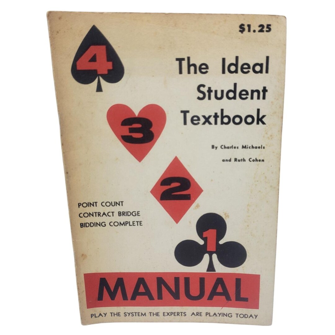 The Ideal Student Textbook Contract Bridge Manual Michaels and Cohen - Etsy