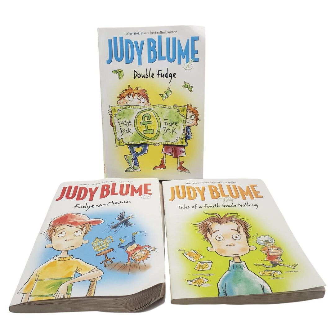Judy Blume Books Double Fudge Fudge A Mania Tales of A Fourth Grade ...