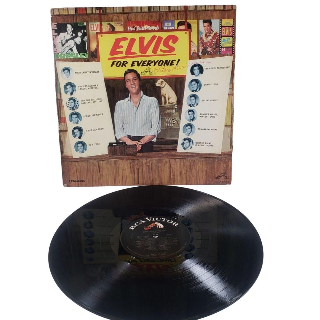 Elvis Presley "elvis for Everyone!" Vinyl LP Album RCA Victor LPM-3450 ...