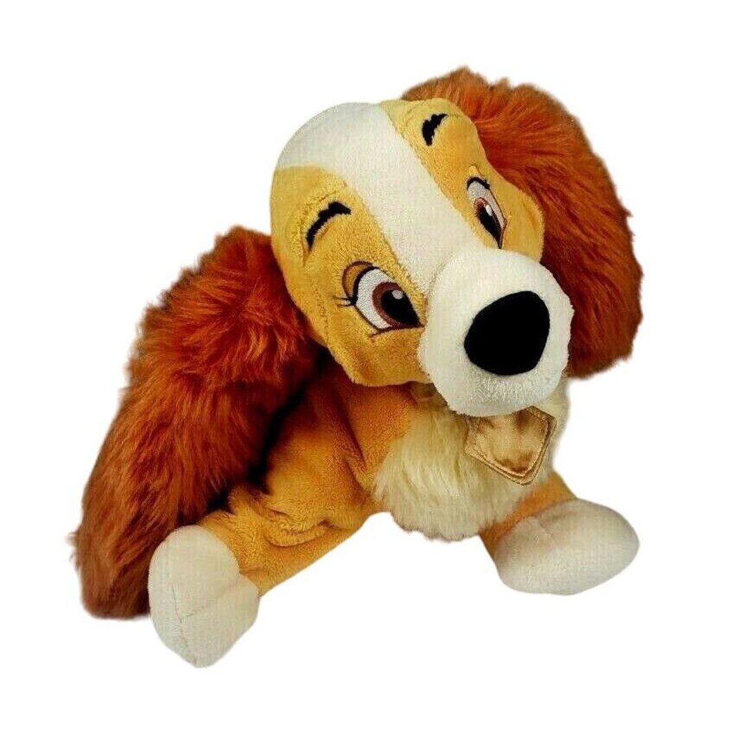 Disney Lady and Tramp Cocker Spaniel Stuffed Animal Plush Vintage ...