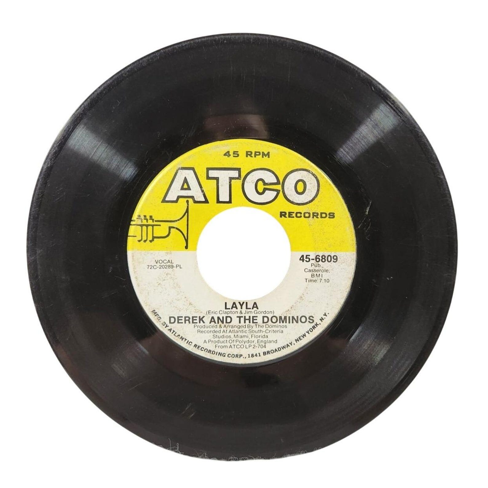 Derek and the Dominos Layla / I Am Yours 45 RPM Vinyl Record Vintage - Etsy