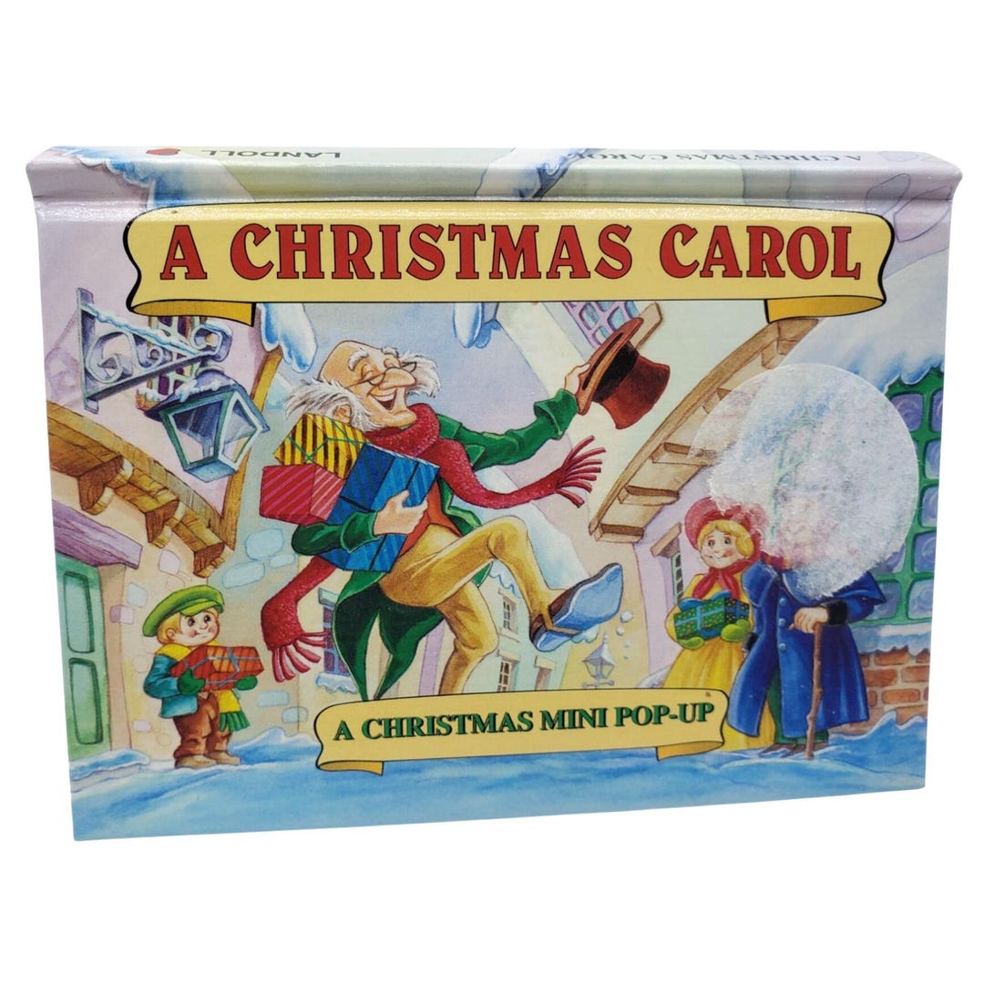 A Christmas Carol Mini Pop-up Book Ephemera Vintage 1990s - Etsy