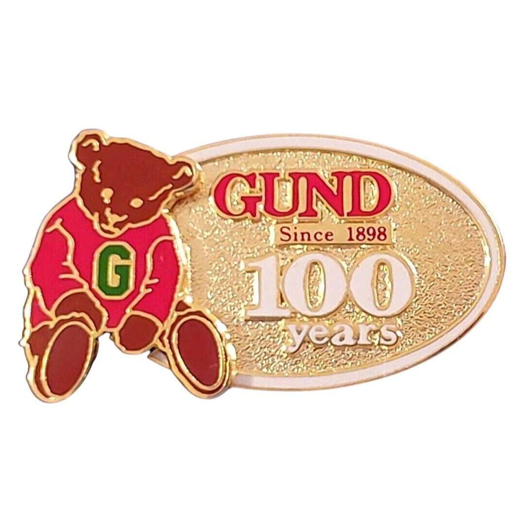 GUND Bears 100th Anniversary Lapel Pin 1998 Letterman Sweater Vintage ...