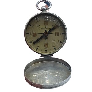 Vintage Liquid Filled Compass Metal Case Made in Japan - Etsy