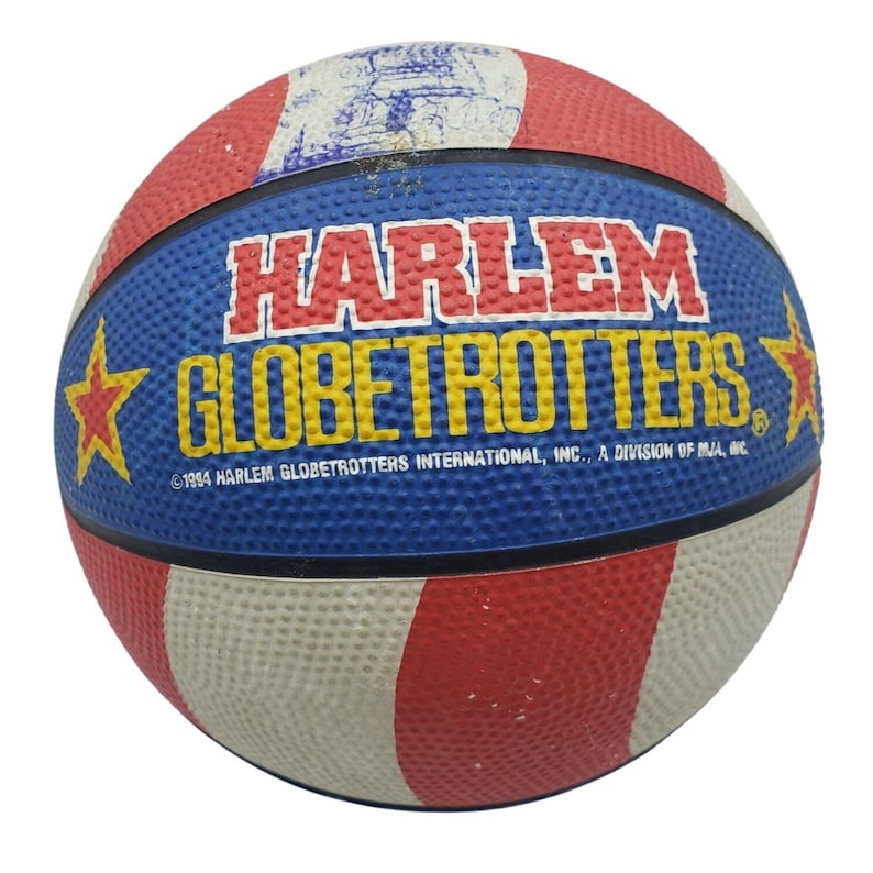 Harlem Globetrotters 1994 Autographed Basketball Stripes and Stars ...