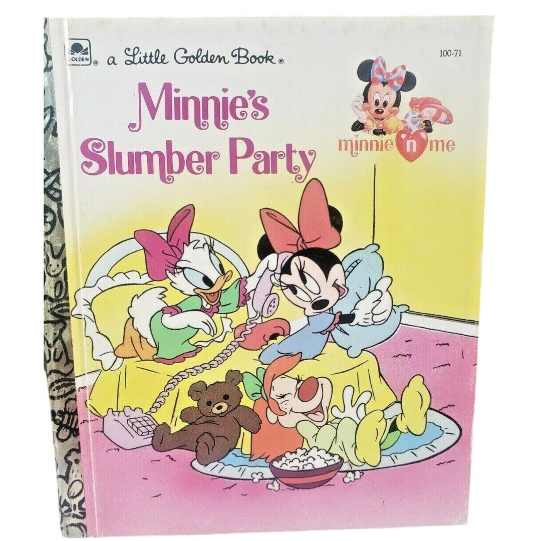 Little Golden Book MINNIES SLUMBER PARTY Storybook Vintage - Etsy