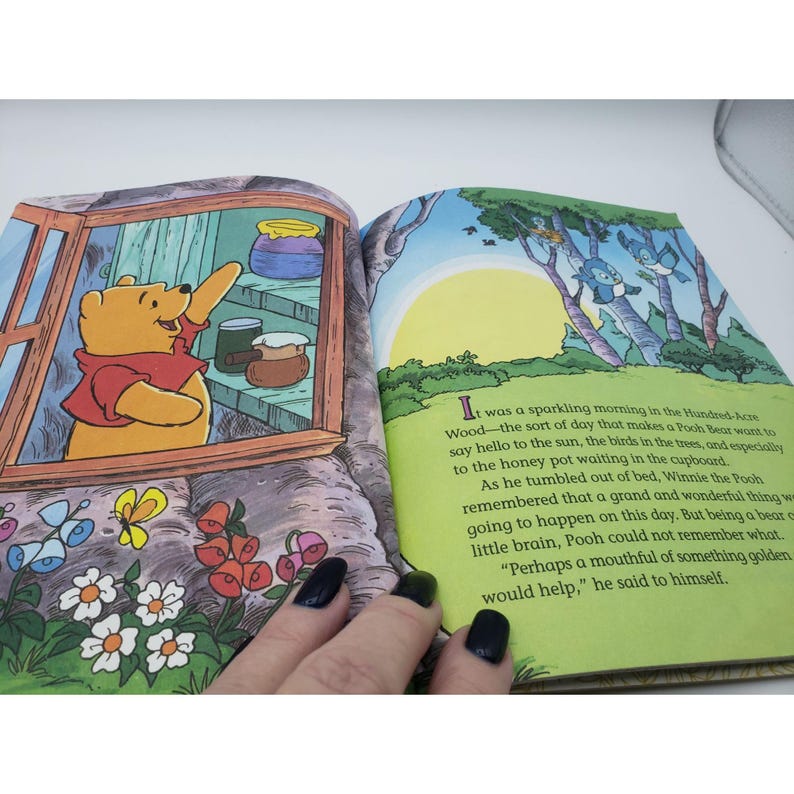 Little Golden Book Winnie the Pooh Grand and Wonderful Day Vintage - Etsy