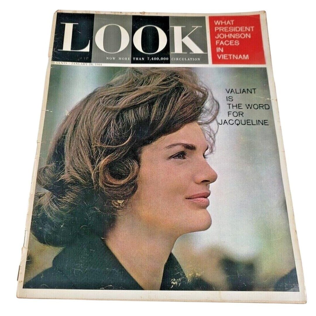 Look Magazine Jackie Kennedy JFK January 28 1964 Vintage - Etsy