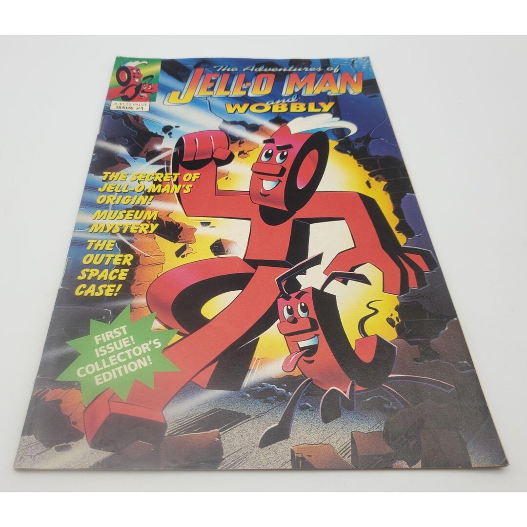 Adventures of Jell-o Man & Wobbly Comic Book First Issue 1991 Kraft - Etsy