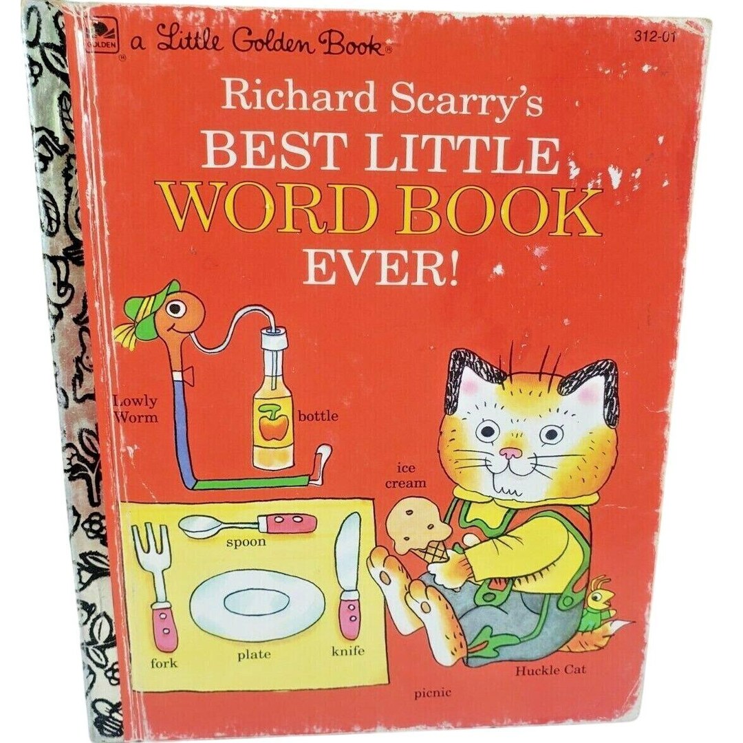 Little Golden Book Best Little Word Book Ever Richard Scarry Vintage - Etsy