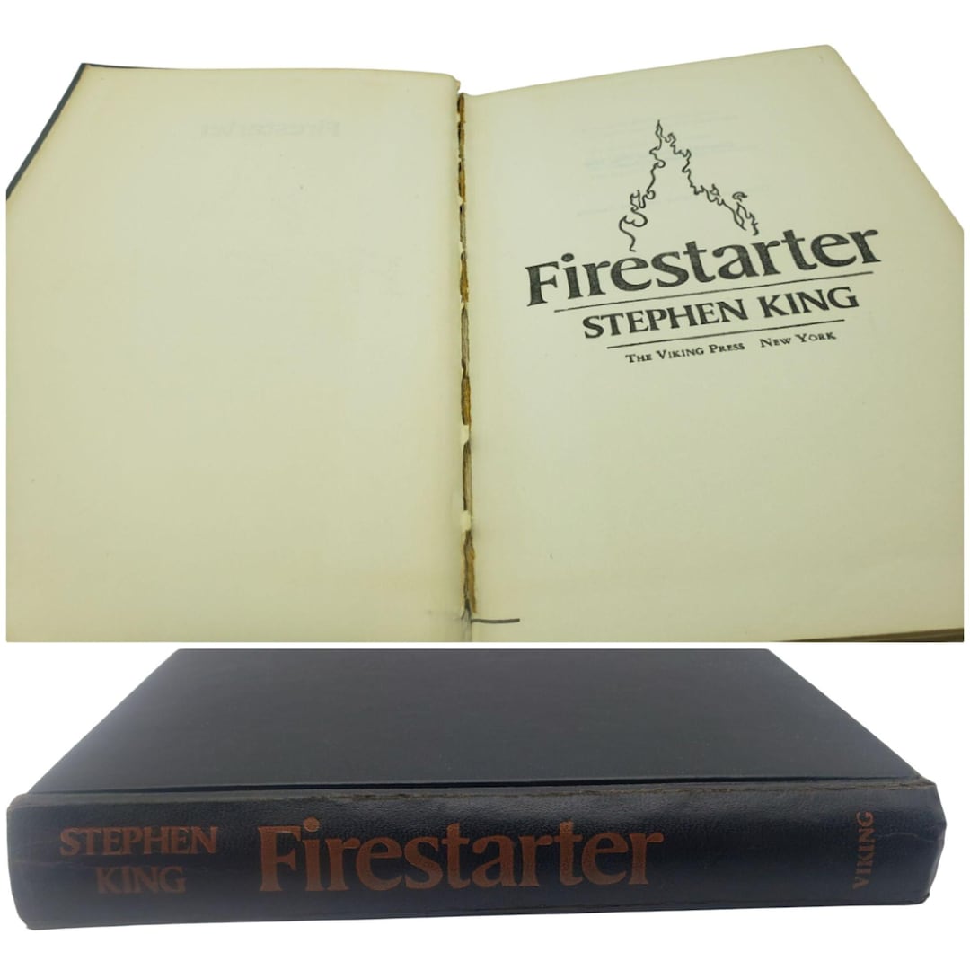 Stephen King Firestarter Hardcover Book 1980 First Edition Viking Press Vintage - Etsy