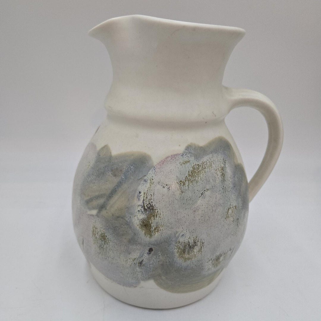 Vintage Signed Ceramic Creamer Modern Pottery Unique Handmade Pitcher ...