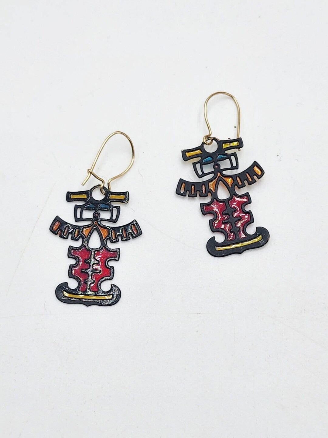 Vintage Plique A Jour Kachina Totem Pole Collectible Pierced - Etsy