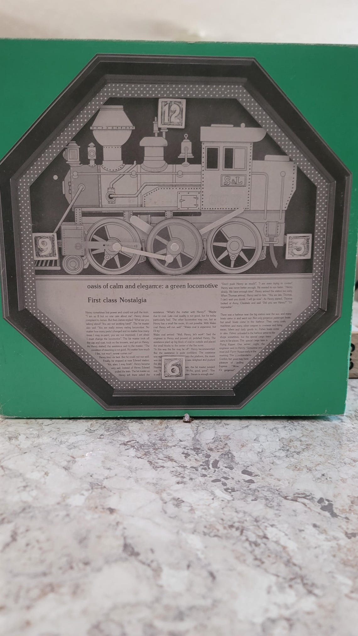 Vintage Railroad Wall Clock - Classic Train-themed Timepiece ...